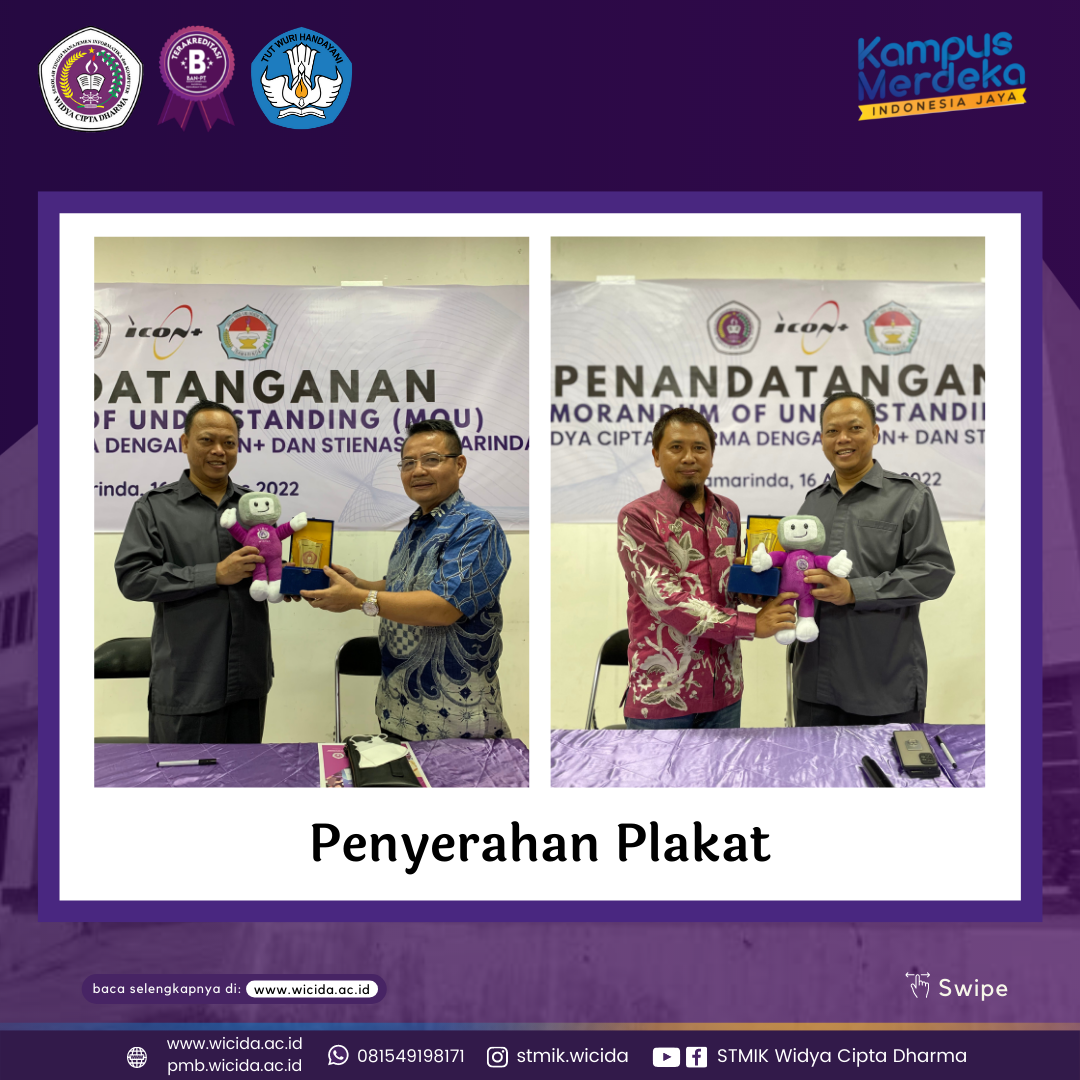 MOU STMIK WICIDA Bersama dengan ICON+ dan STIENAS Samarinda - STMIK ...